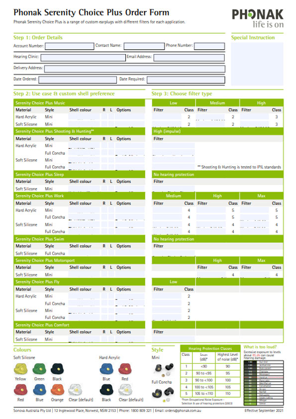 Serenity Choice marketing catalogue – Phonak Marketing Catalogue